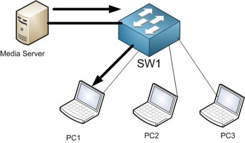 Difference between Unicast vs Multicast vs Broadcast traffics - NetworkTik